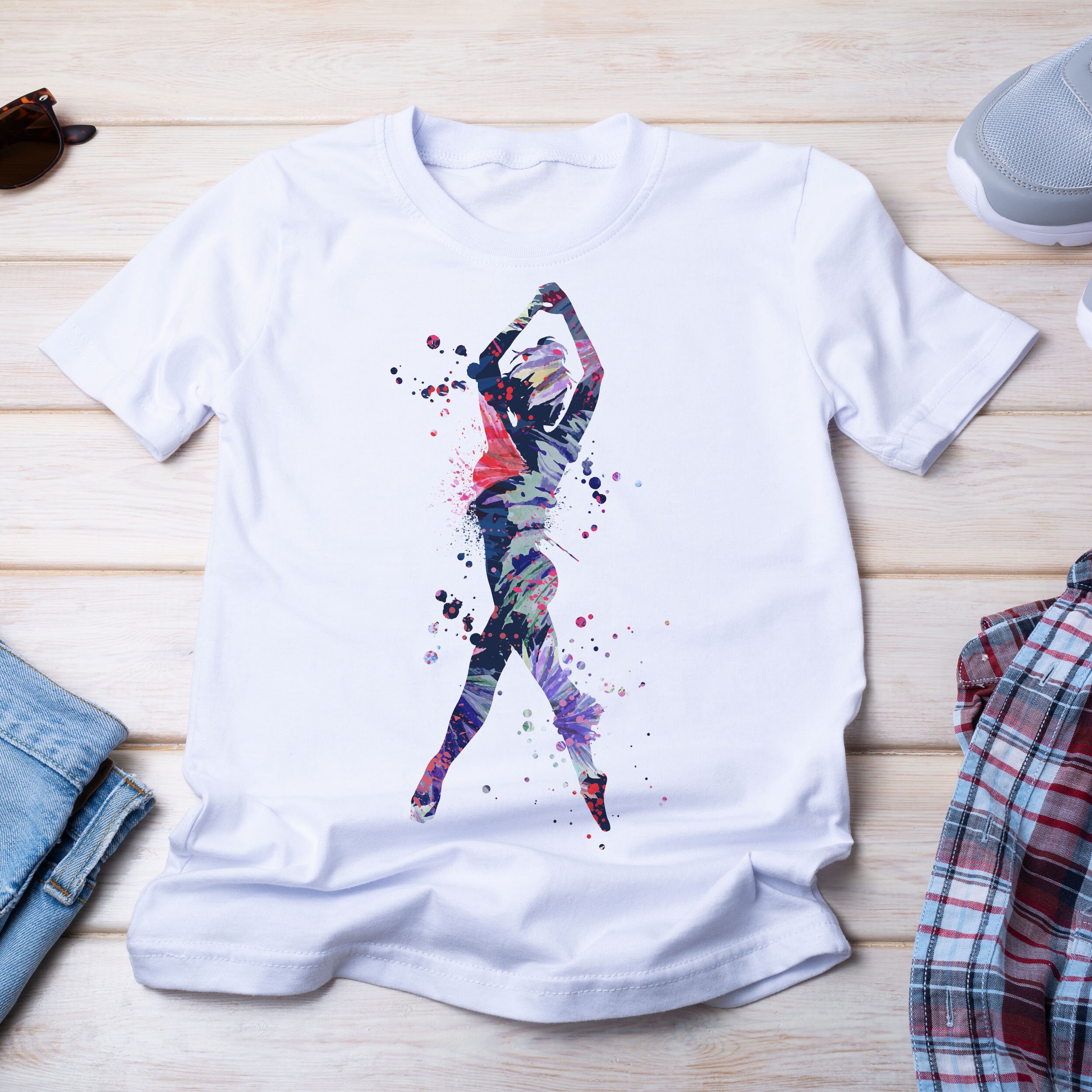 Dancer Print, Dance Printable, Dancing Girl Wall Art, Dance Room Decor ...