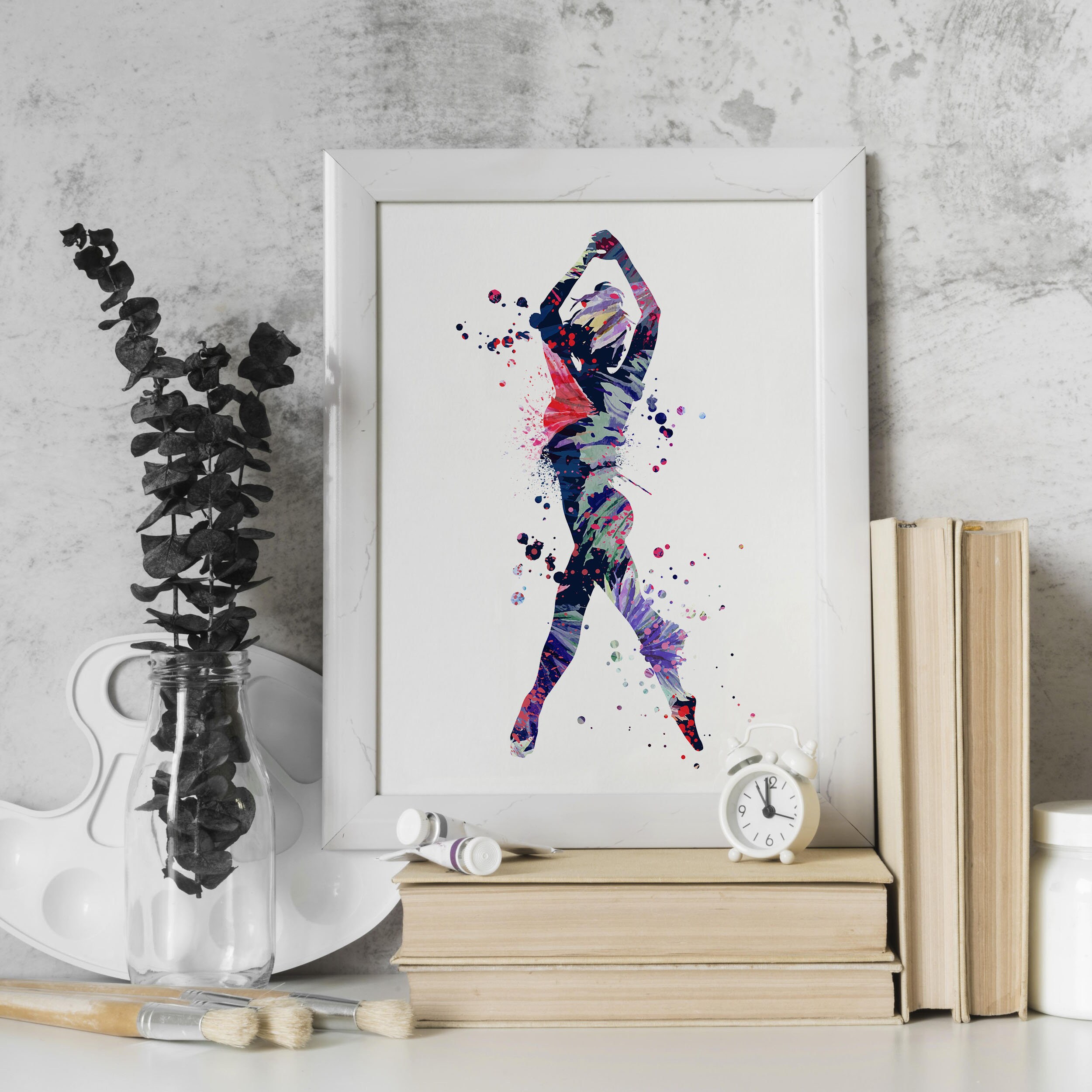 Dancer Print, Dance Printable, Dancing Girl Wall Art, Dance Room Decor ...