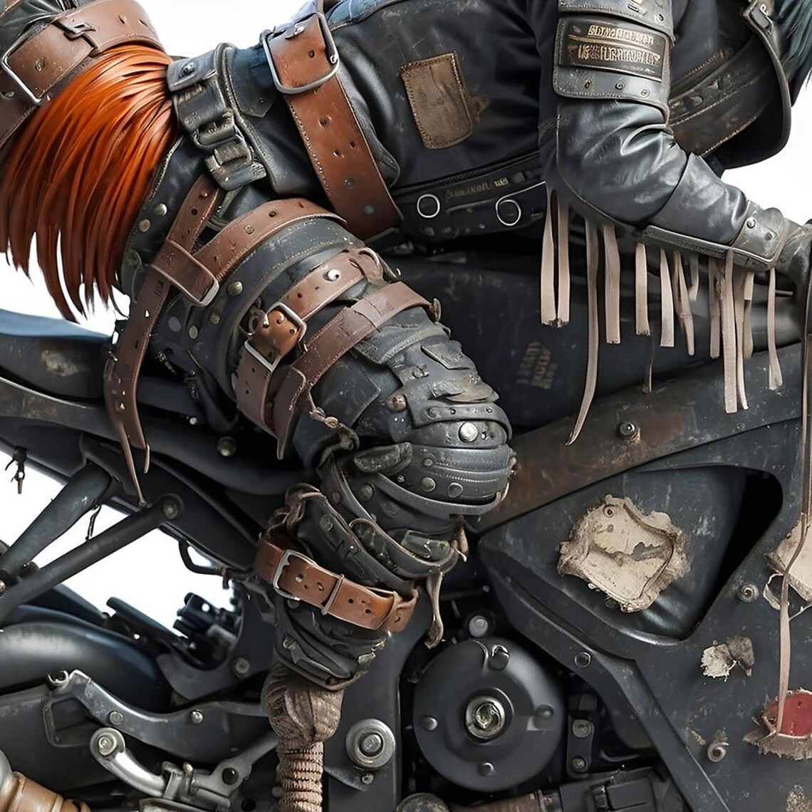 Rooster on Motorbike, Cool Bird Motorcyclist, Road Wings and Motorcycle ...