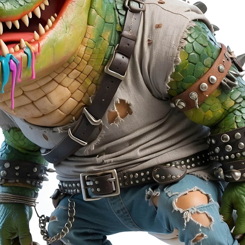 Crocodile Punk, Croco Jaws and Toothy Monster, Road Beast, Cool Reptile ...