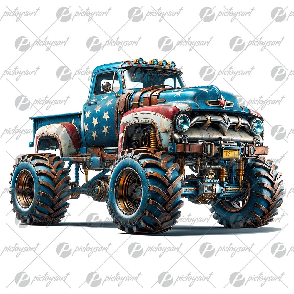 Classic Pickup, Truck Monster Car, Independence Day Road, Mad Power ...