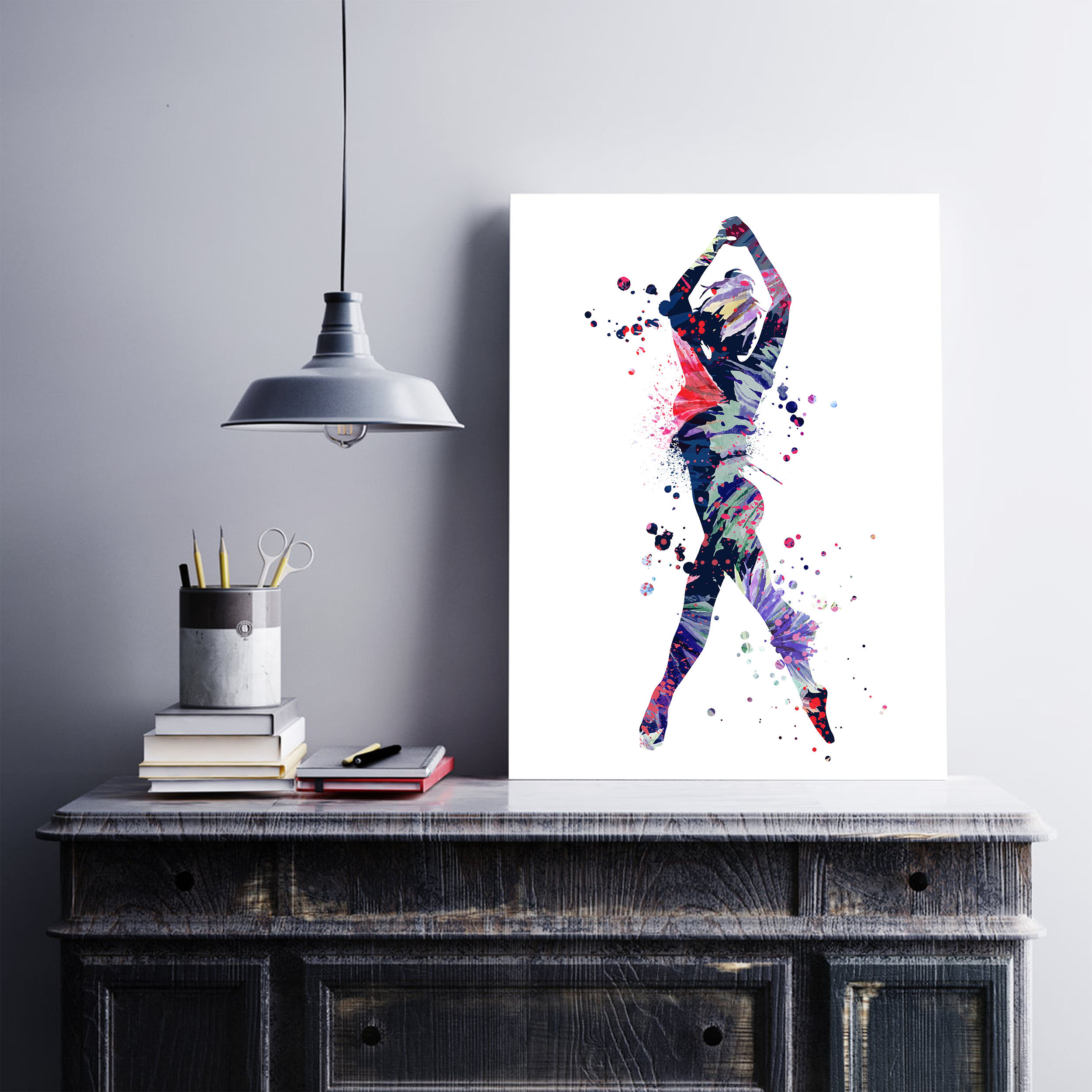 Dancer Print, Dance Printable, Dancing Girl Wall Art, Dance Room Decor ...