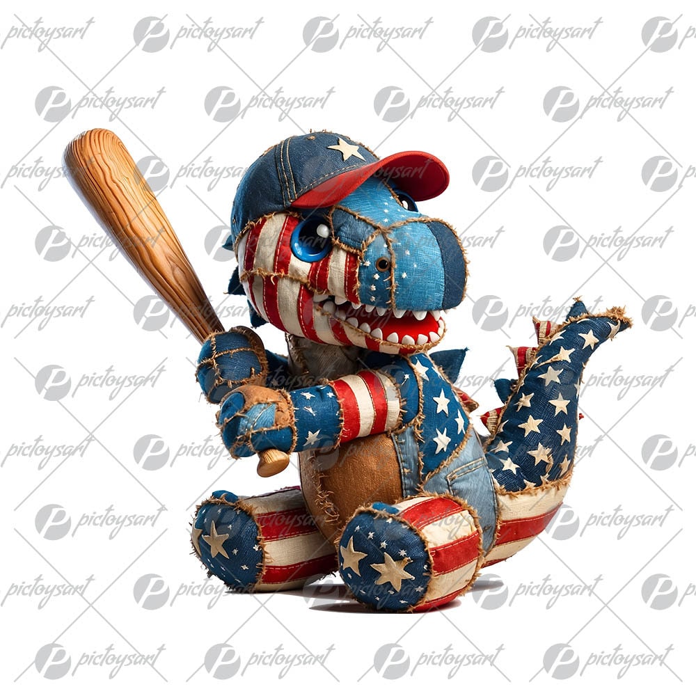 4 PNG Dino Baseball Bundle, Sports Dinosaur, Cute Patchwork Reptile ...