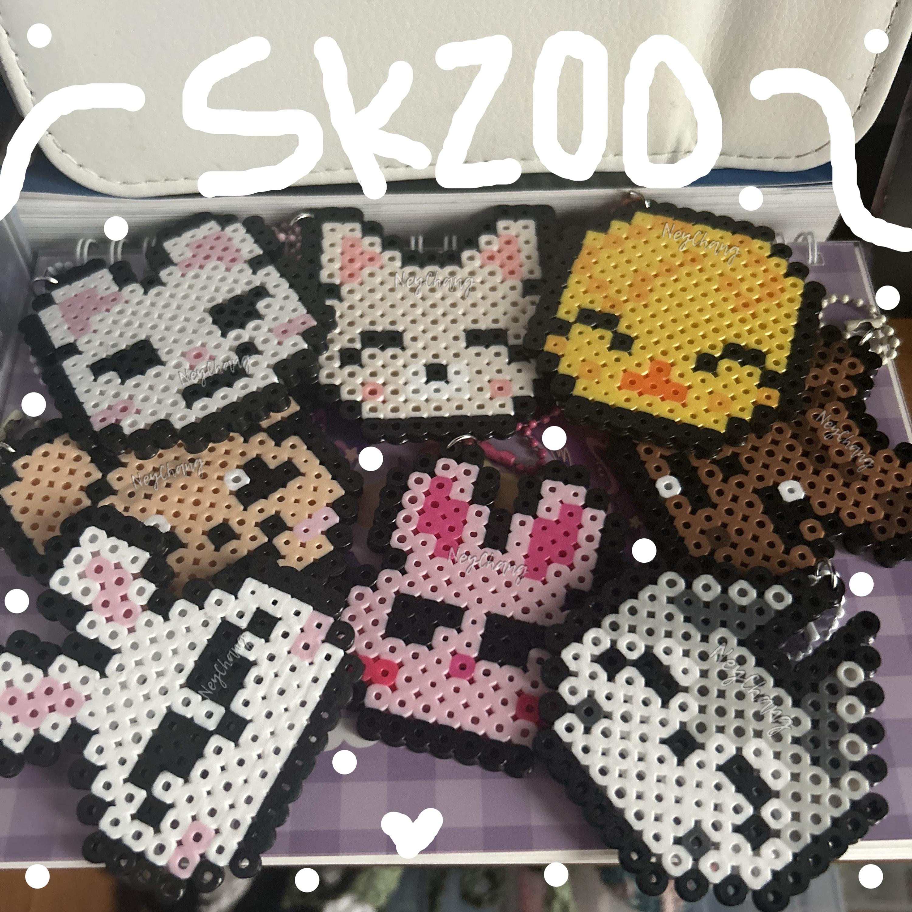 Skzoo Stray Kids Perler Keychains - Etsy