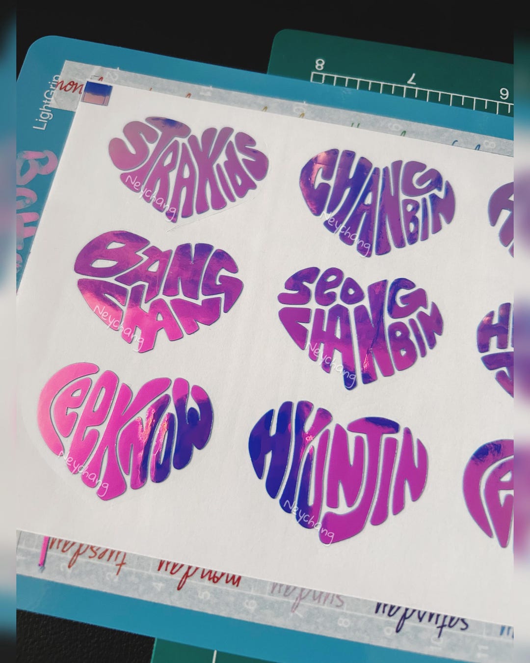 Stray Kids Vinyl Name Lightstick Stickers - Etsy