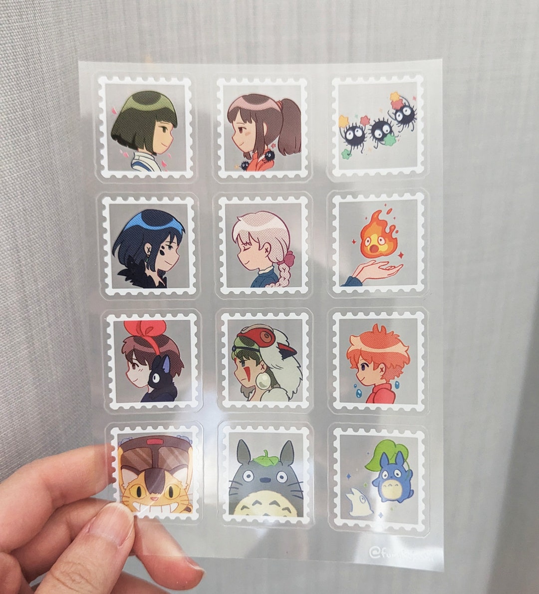 PREORDER Anime Sticker Sheet Studio Ghibli Vinyl Clear Waterproof ...