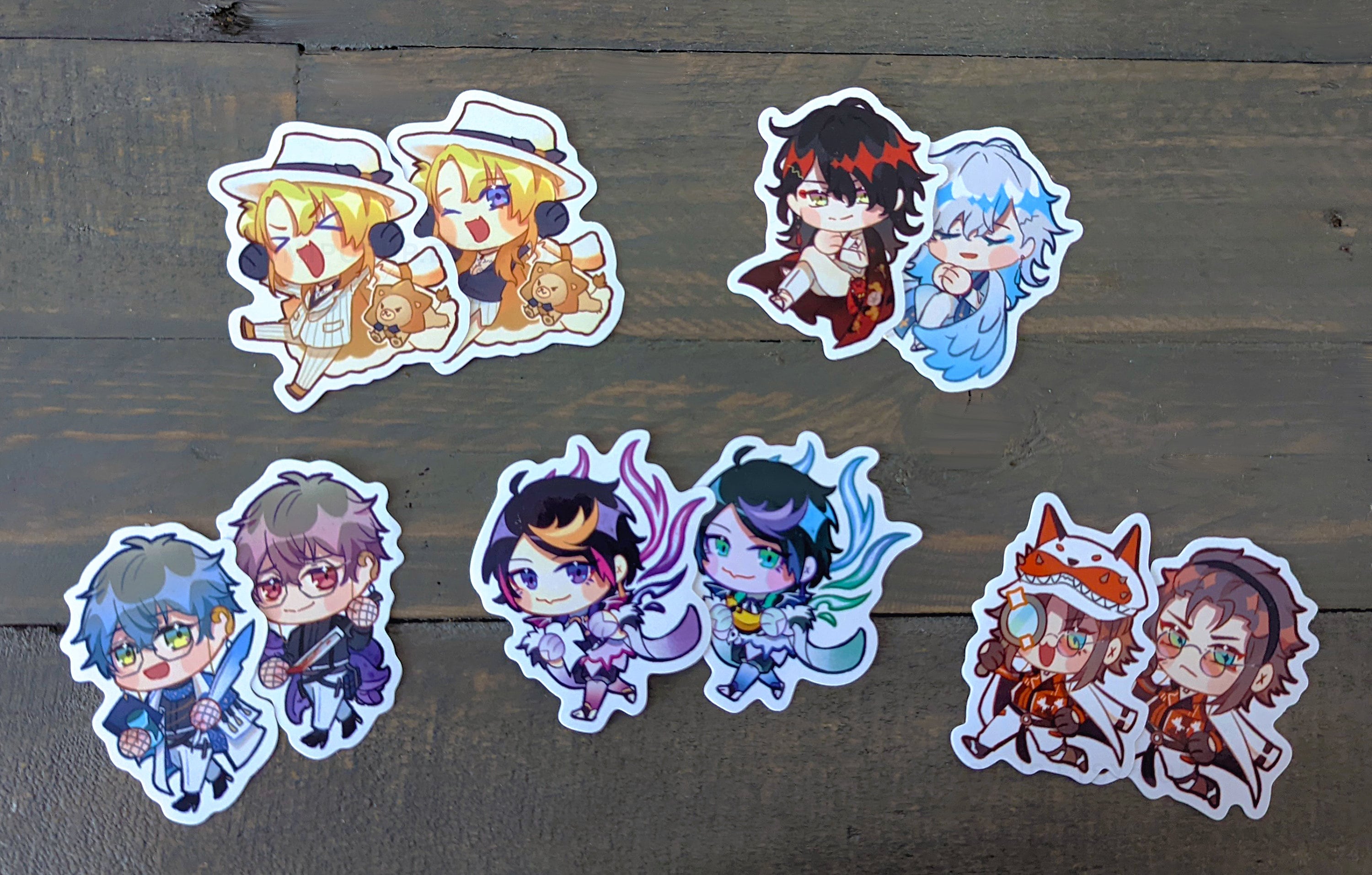 NIJISANJI En| Luxiem + Alter Ego Glossy Waterproof Vinyl Sticker ...