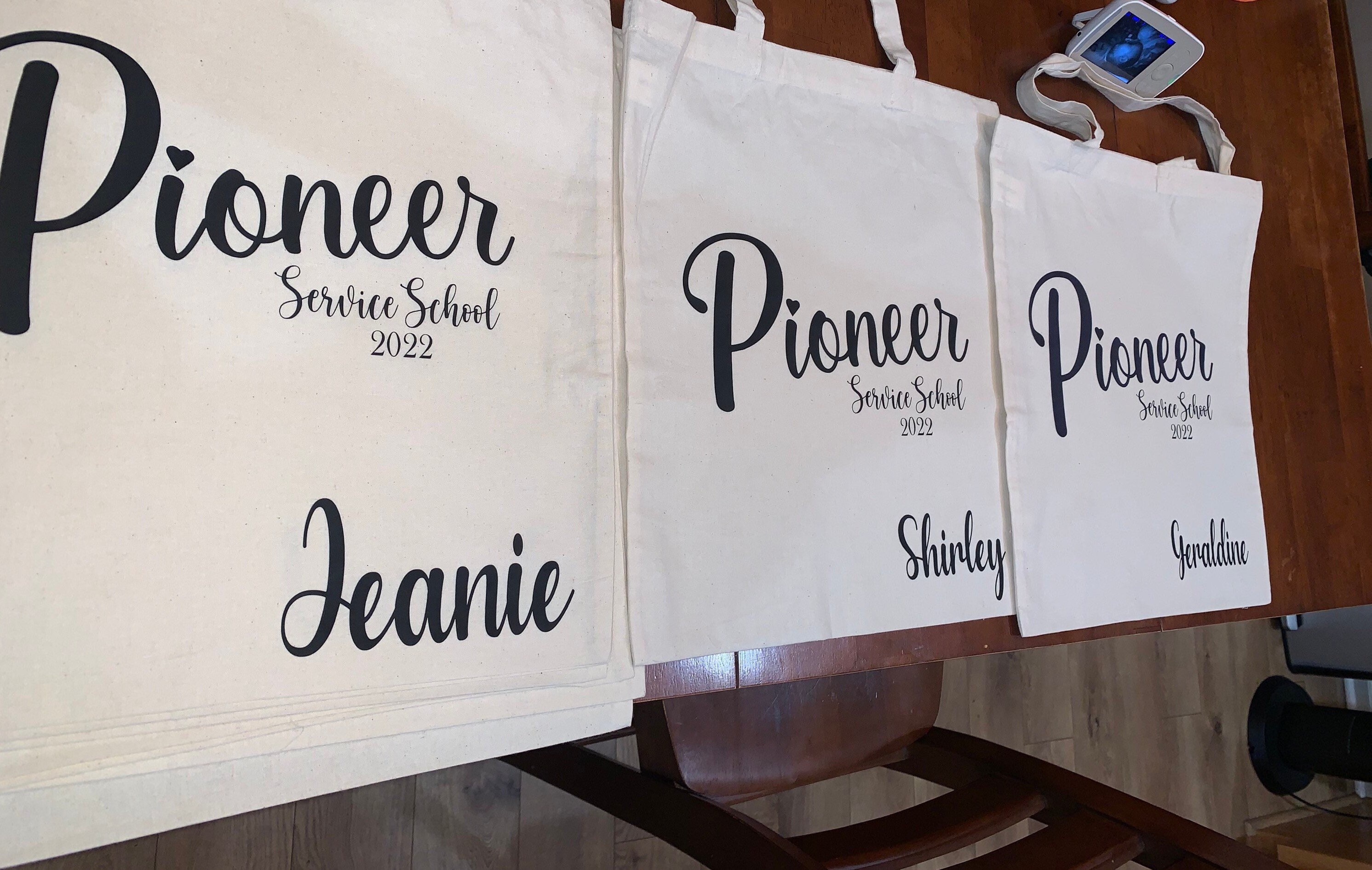 JW Pioneer Gift Tote Bag With Current Year 2023 Personalized, Jehovah's ...