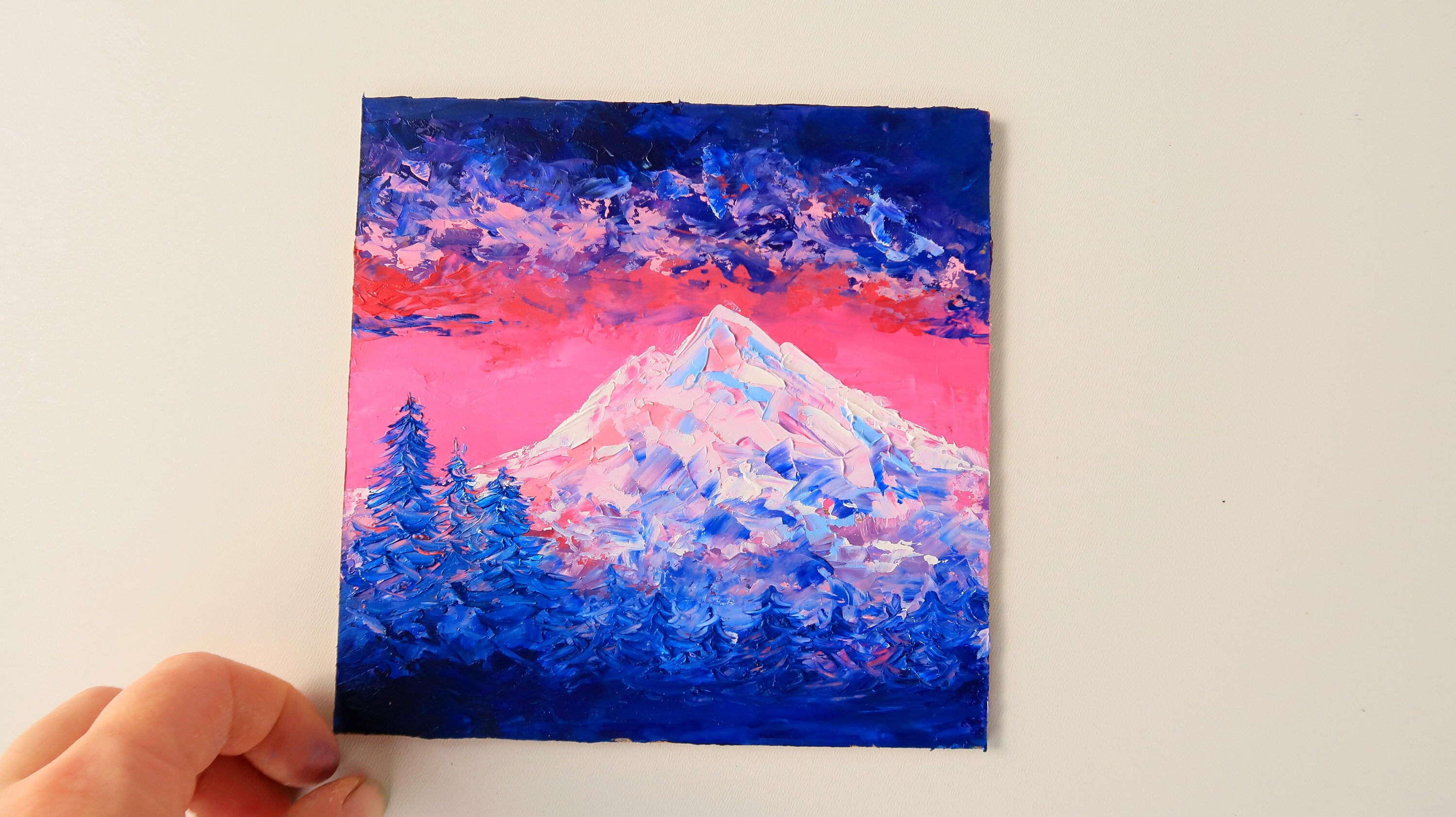 Colorado Painting Rocky Mountains Original Art Pine Tree Landscape ...