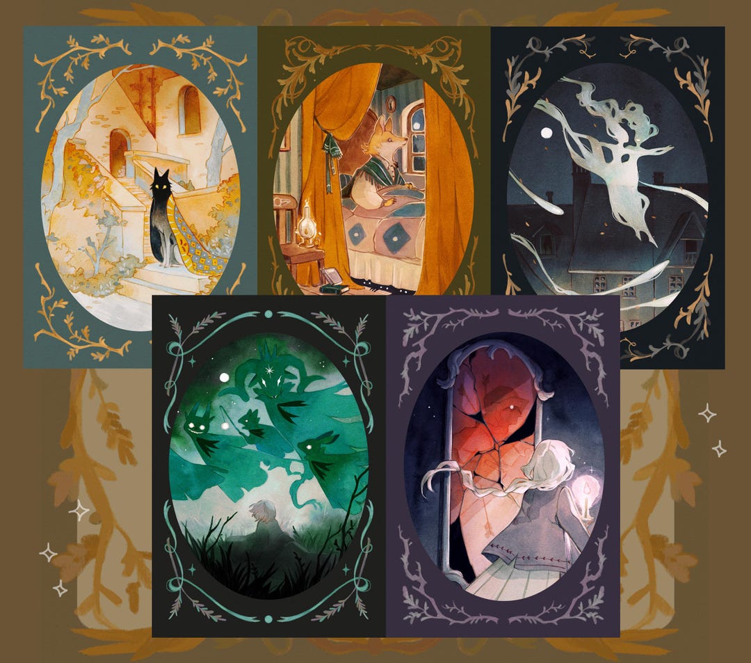 Halloween Postcards (2024 Edition) - Etsy