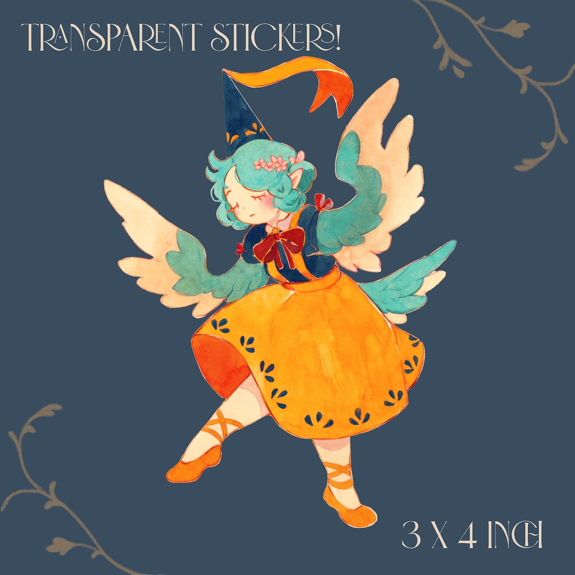 Clear Sticker Little Dancing Goose - Etsy