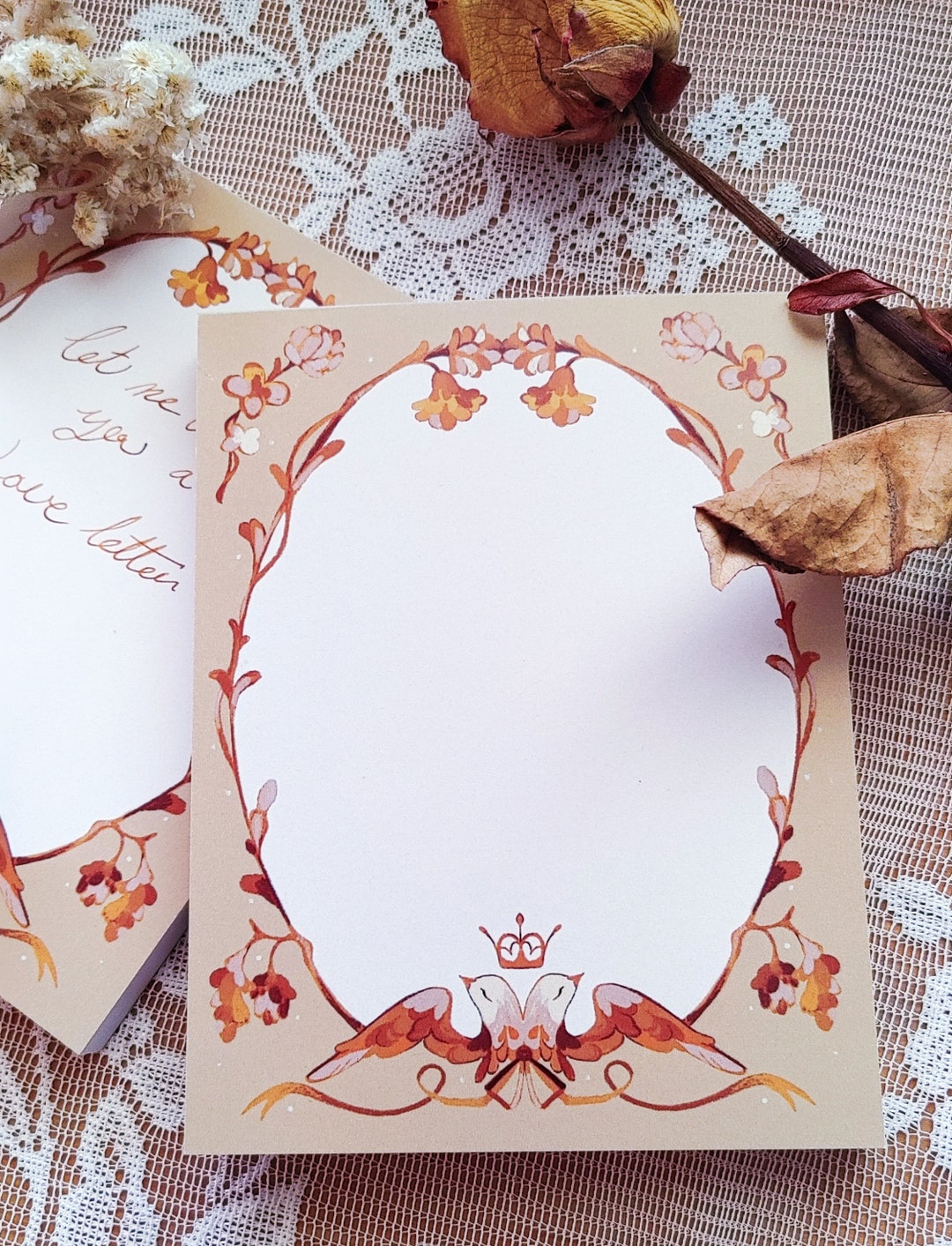 Notepad Romantic Autumn - Etsy