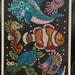 Sequin Art - Fish in the Sea - Finished Ready to Hang - Etsy