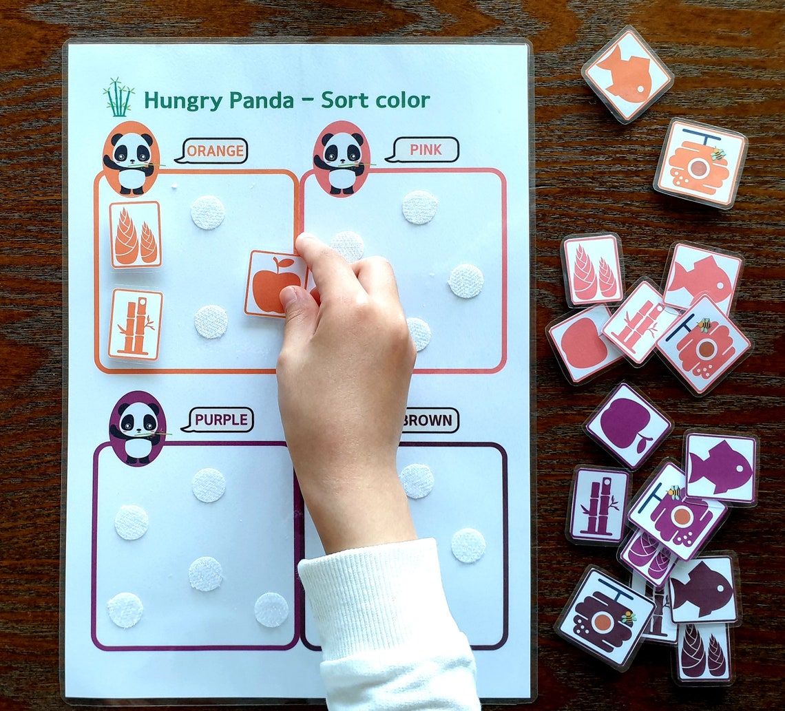 Toddler Color Busy Book printable Panda Color Book Toddler | Etsy