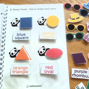 Toddler Color Busy Book Printable, Panda Color Book, Toddler Learning ...