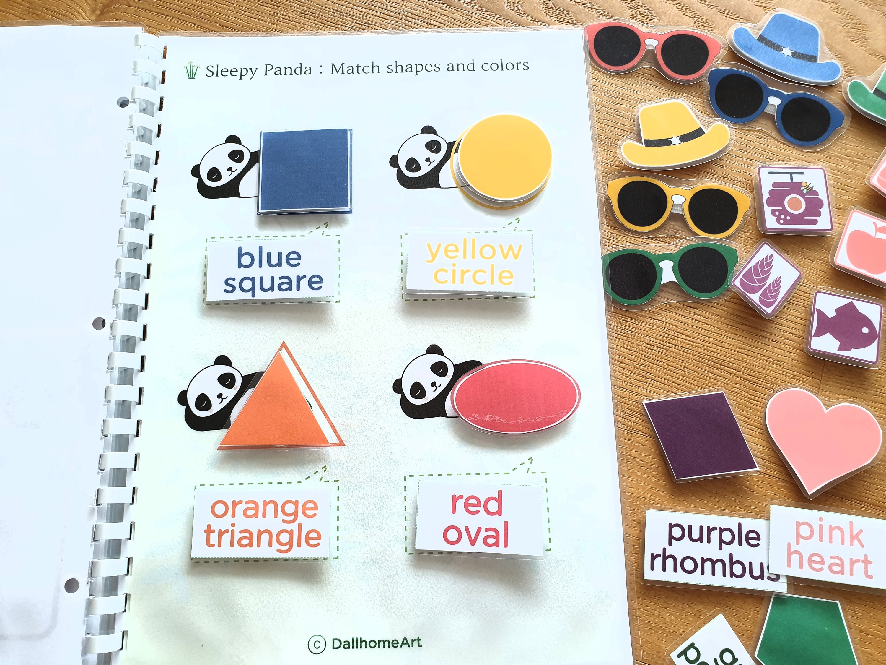 Toddler Color Busy Book Printable, Panda Color Book, Toddler Learning ...