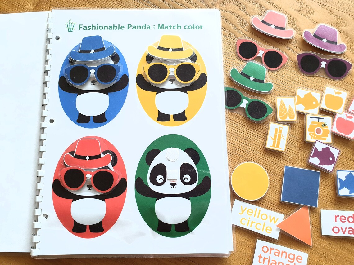 Toddler Color Busy Book Printable Panda Color Book Toddler - Etsy