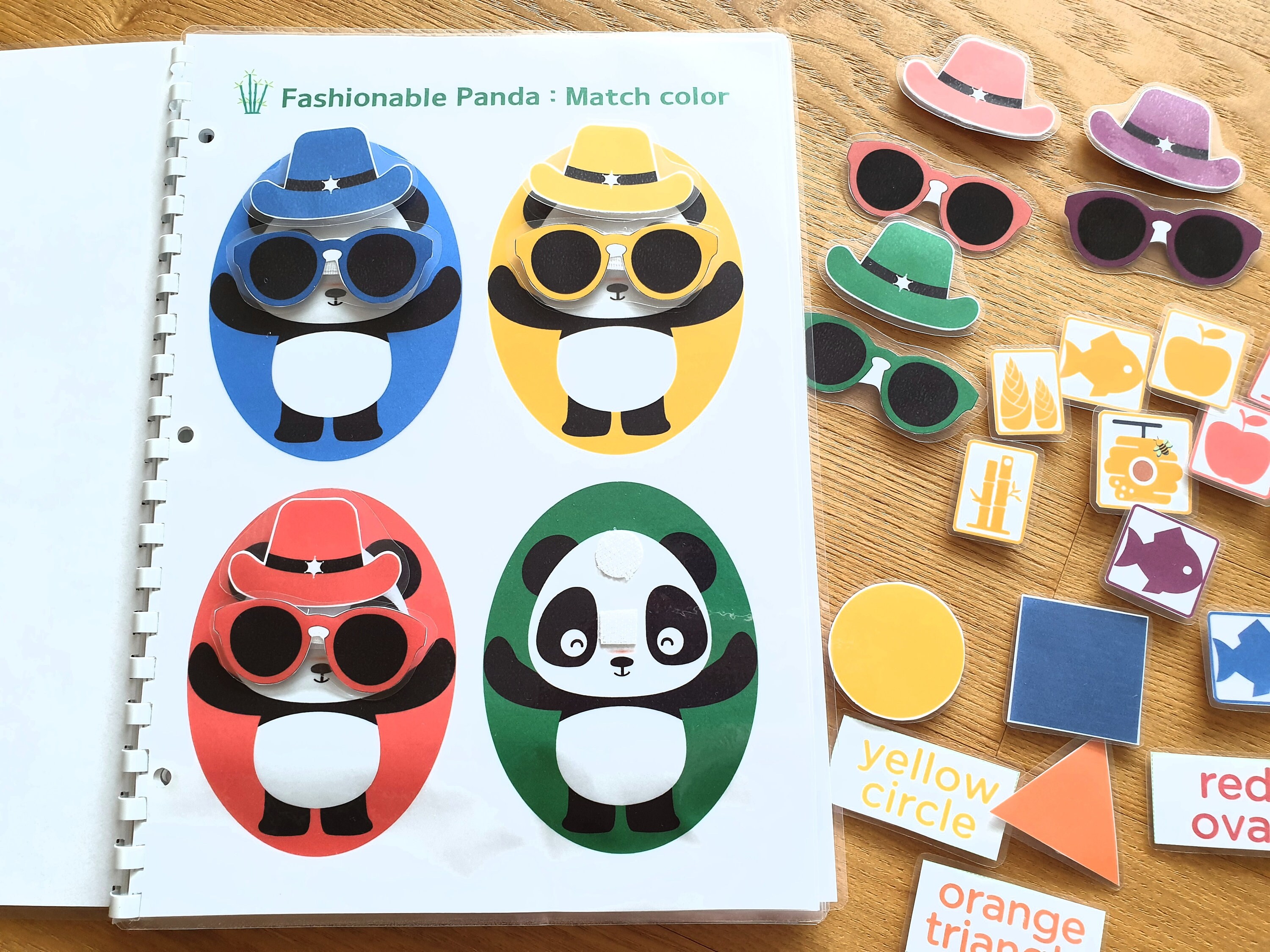 Toddler Color Busy Book Printable, Panda Color Book, Toddler Learning ...