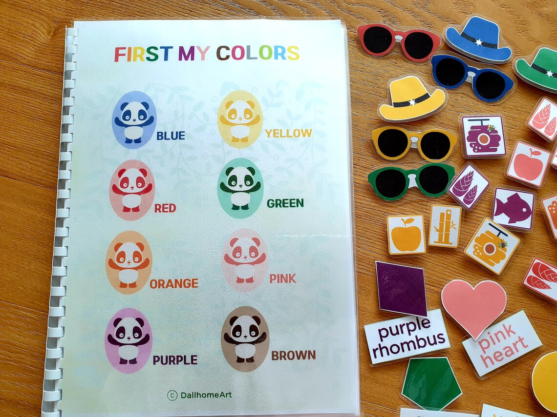 Toddler Color Busy Book Printable Panda Color Book Toddler - Etsy