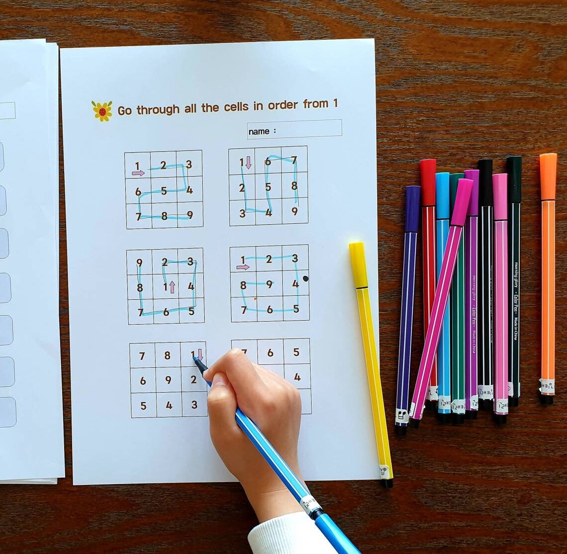 Preschool Math Worksheets, Homeschool Learning Activity, Preschool ...