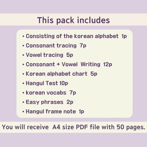 Perfect Korean Study for Beginners/hangul Worksheets/korean Learning ...