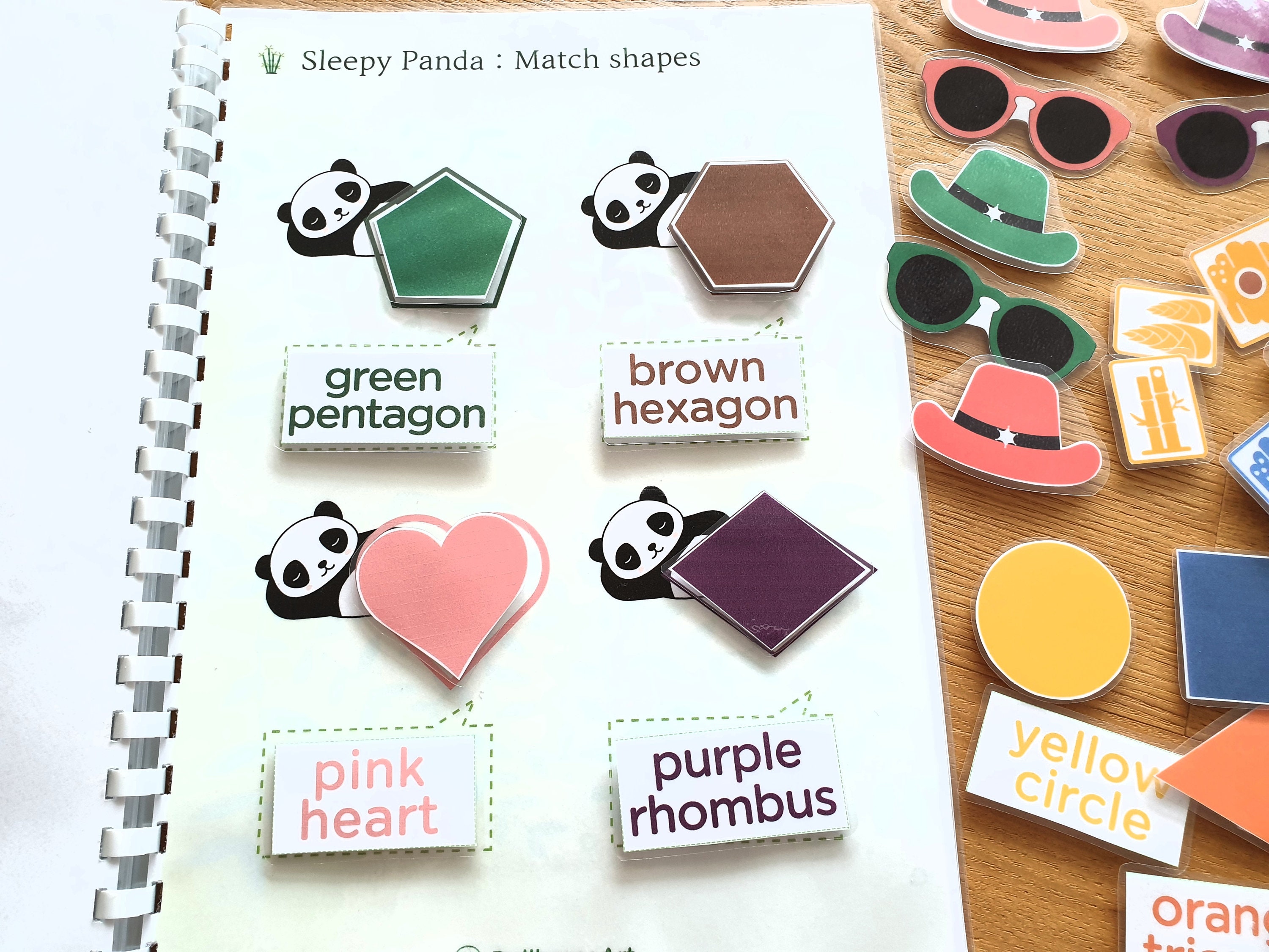 Toddler Color Busy Book Printable, Panda Color Book, Toddler Learning ...