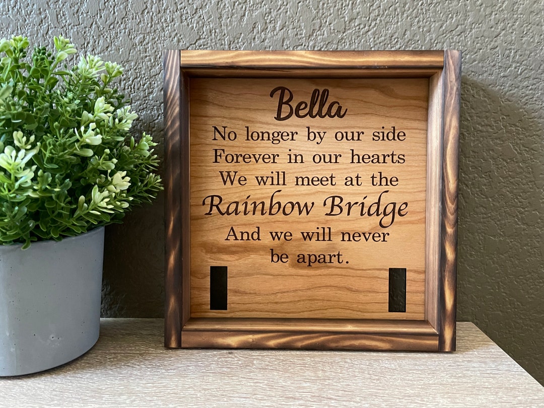 Rainbow Bridge Pet Memorial Sign | Pet Memorial | Pet Loss | Rainbow ...