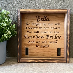 Rainbow Bridge Pet Memorial Sign | Pet Memorial | Pet Loss | Rainbow ...