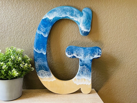 18 Family Resin Initial Resin Letters Family Wall - Etsy