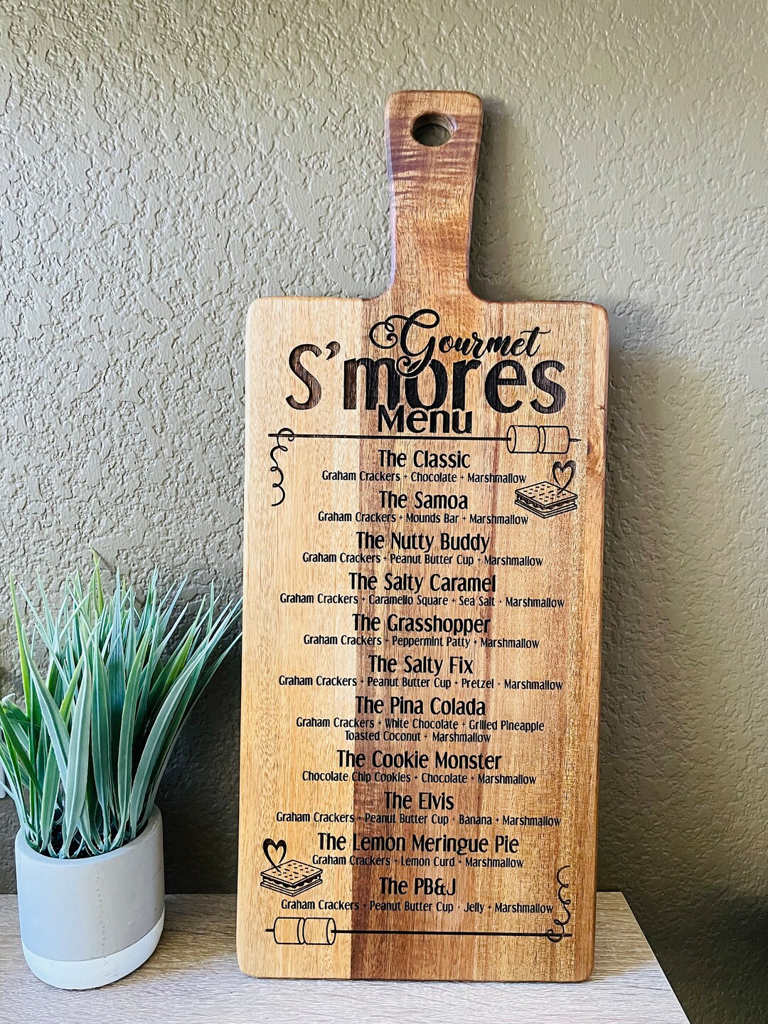 S'mores Board | S'mores Menu | Camping S'mores | Bonfire | Campfire ...