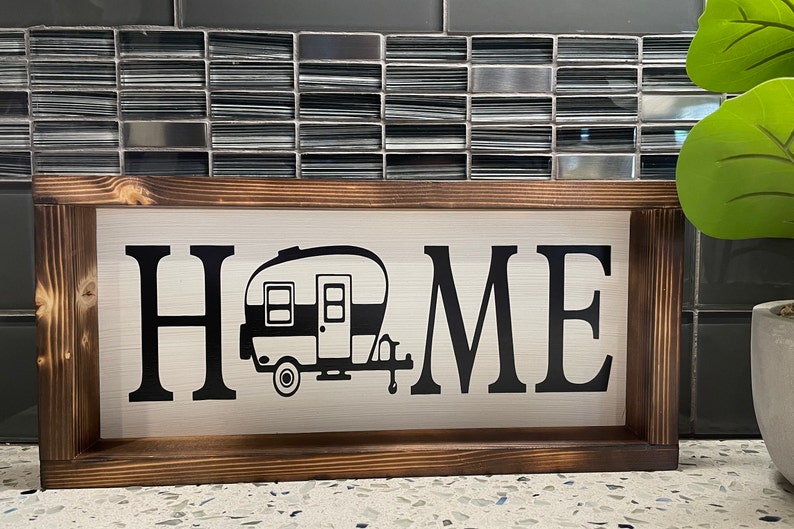 Camper Home Sign Camping Decor RV Sign Trailer | Etsy