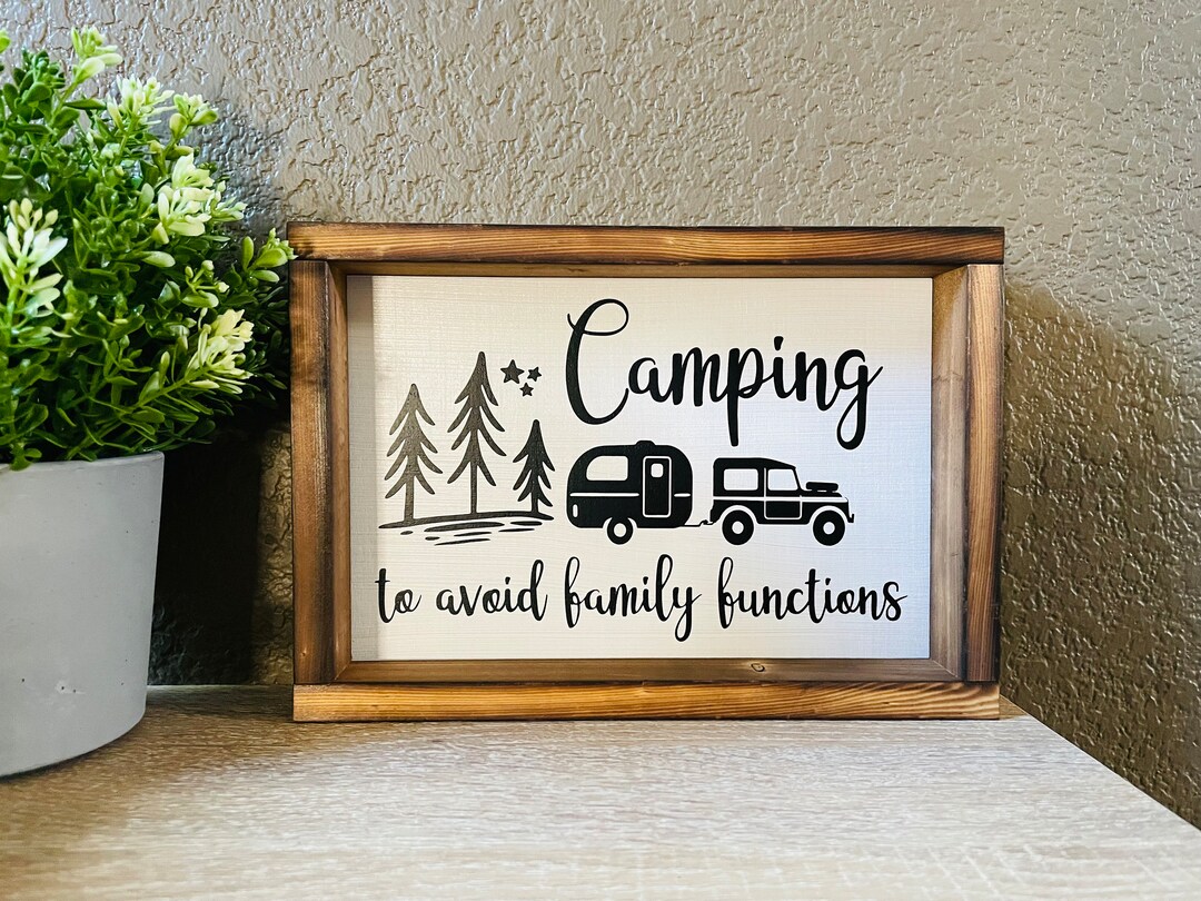 Camping Sign | Family Camping Sign | Family Functions | RV Decor ...