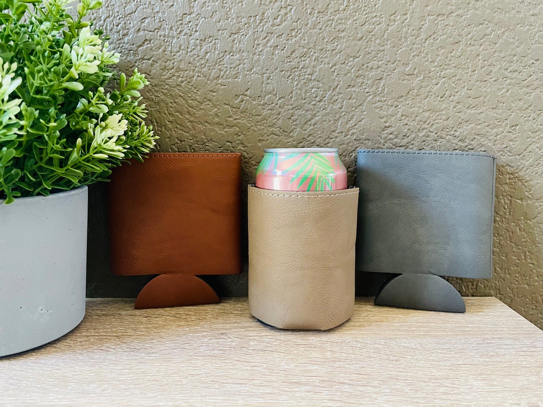 Personalized Leather Can Cooler's | Customized Leather Drink Coolers ...