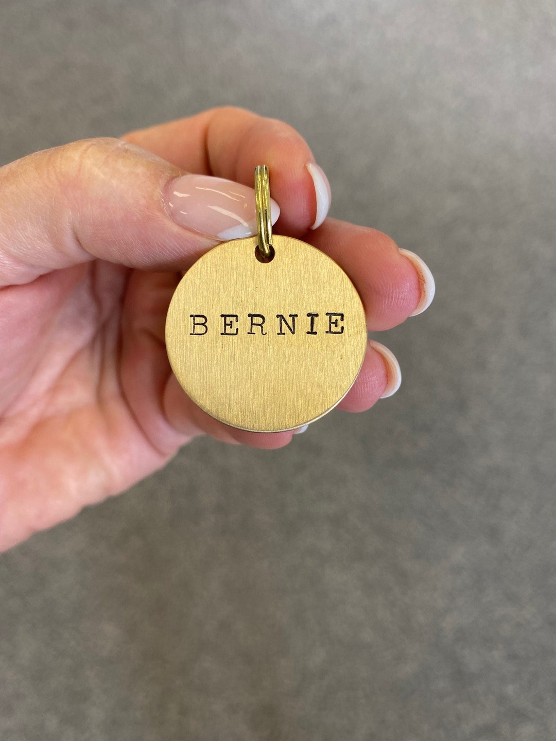 Personalized Dog Name Tag, Custom Hand Stamped Dog Cat Tag, Dog Tag for ...