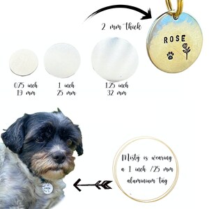 New Puppy Gift, Cat Name Tag, New Pet Card, Small ID Tag, Personalised ...