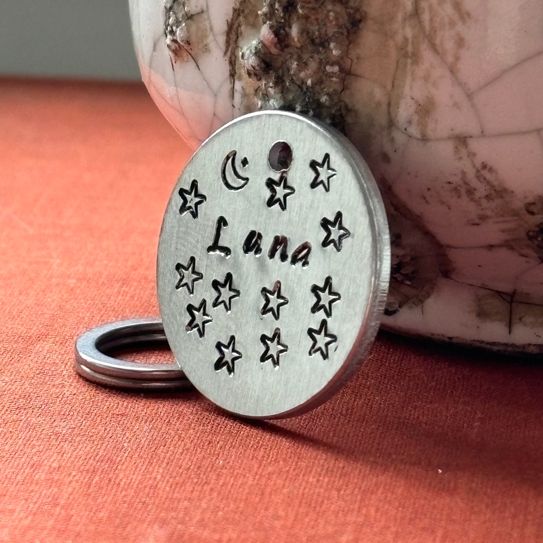 PREMIUM Large 2mm Thick "forever" Dog Tags - Durable Hand Stamped Pet ...