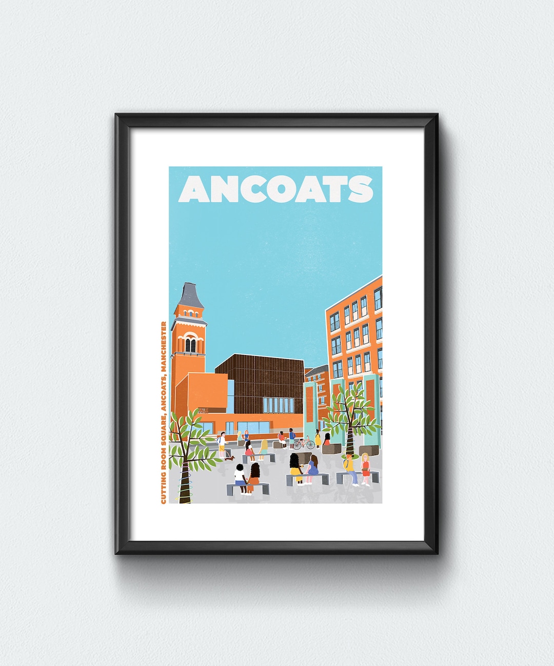 Manchester, Ancoats, Cutting Room Square Wall Print - Etsy UK