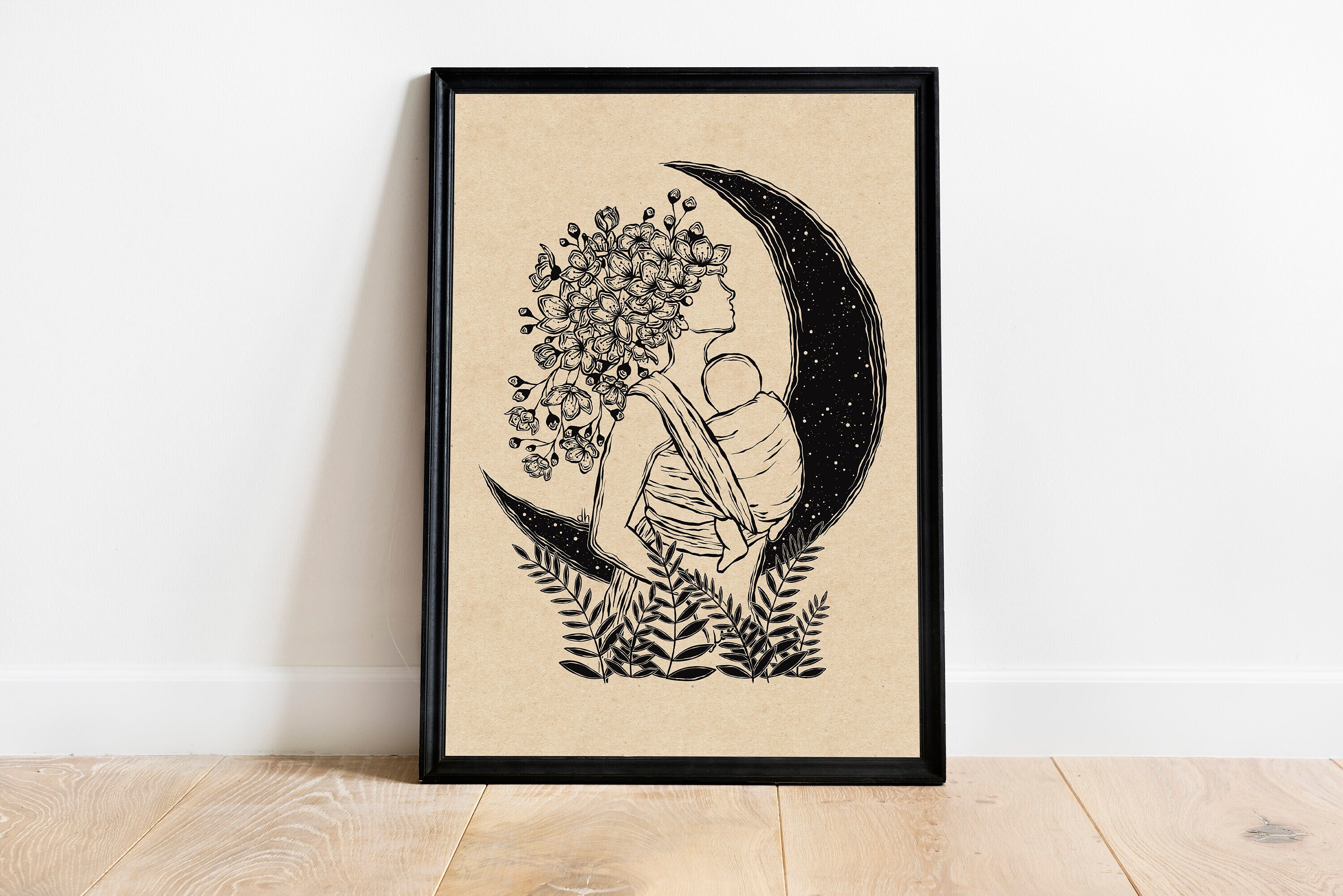 Modern Baby Art 'It's A Girl!' New Baby Embroidered Hoop Art