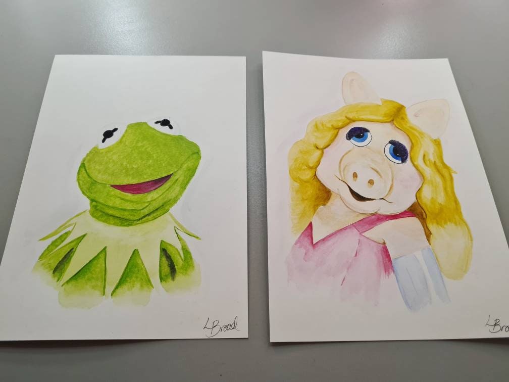 Miss Piggy And Kermit Drawing