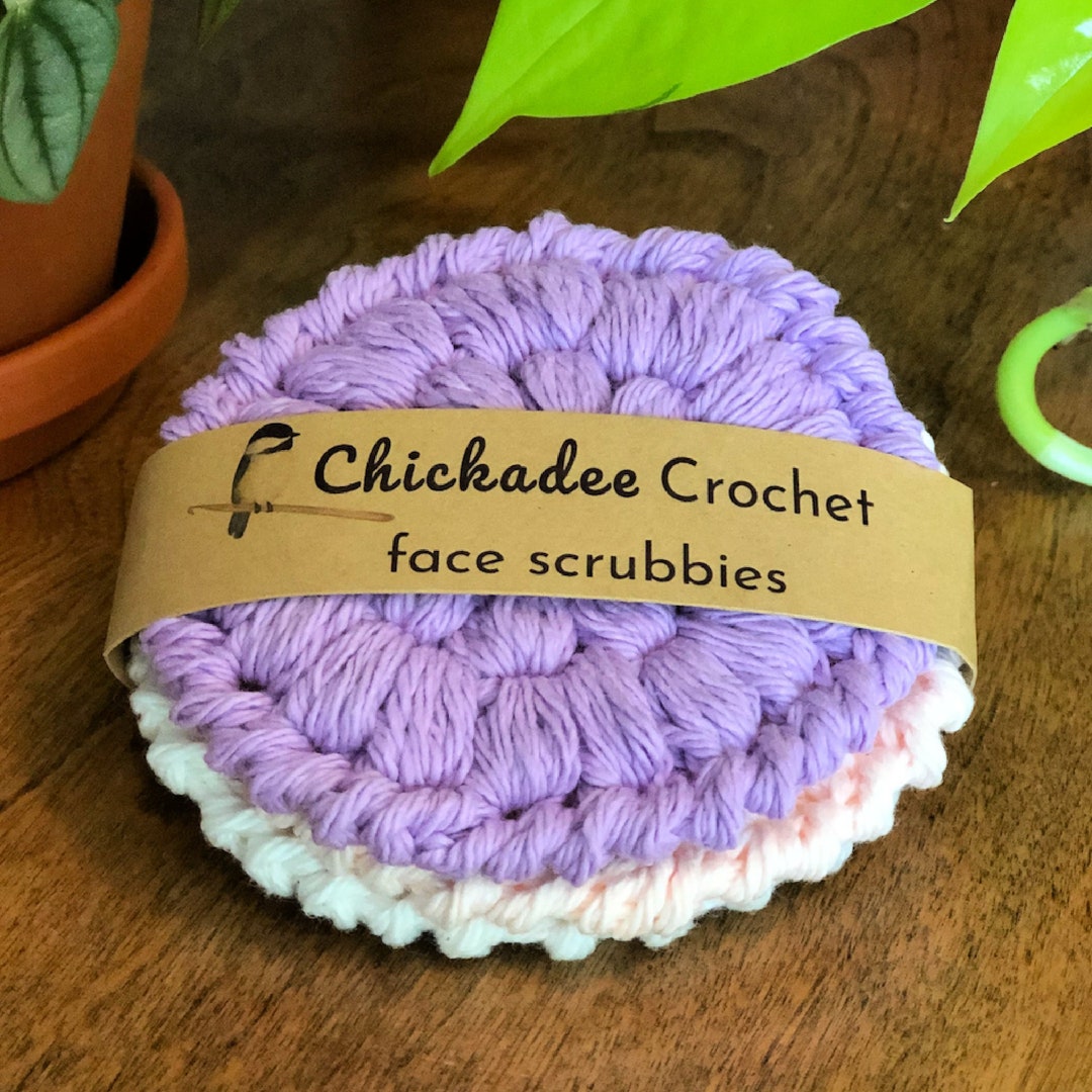 Crochet Face Scrubbies, Round Face Washers, Crochet Face Cloths, Knit ...