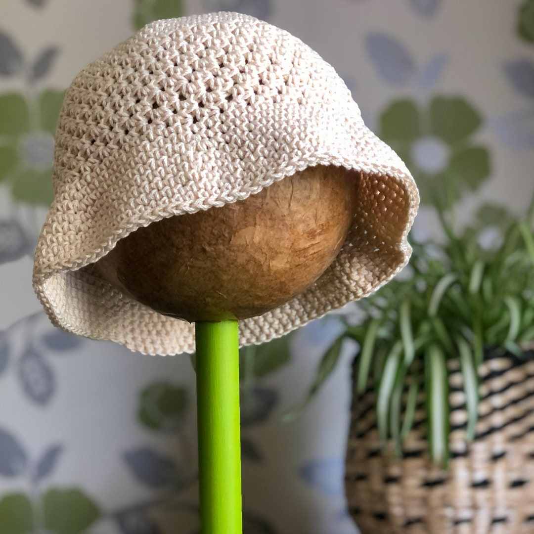 Crochet Bucket Hat, Summer Beach Hat, Cottagecore Bucket Hat, Women's ...