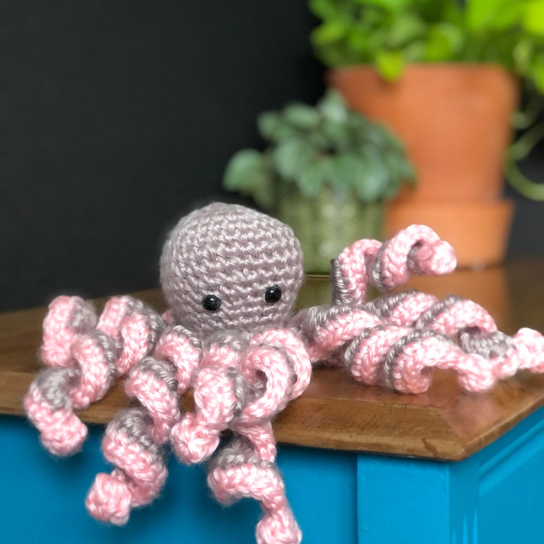 Crochet Octopus Stuffie Plushie, Amigurumi Octopus, Baby Room Decor ...