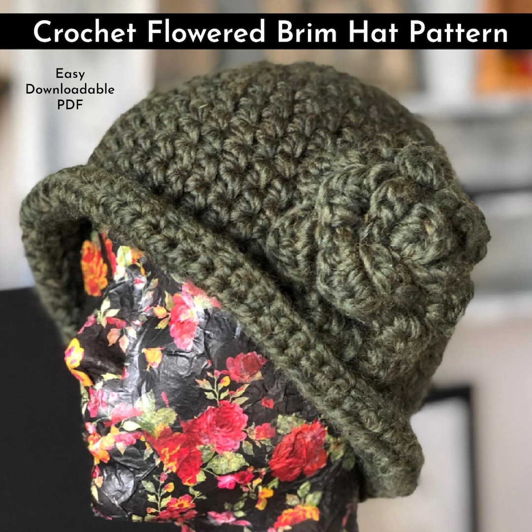 Crochet Winter Hat Pattern, Easy Crochet Pattern, Instant Download, PDF ...