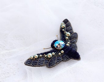 Hawk Moth Brooch | Etsy
