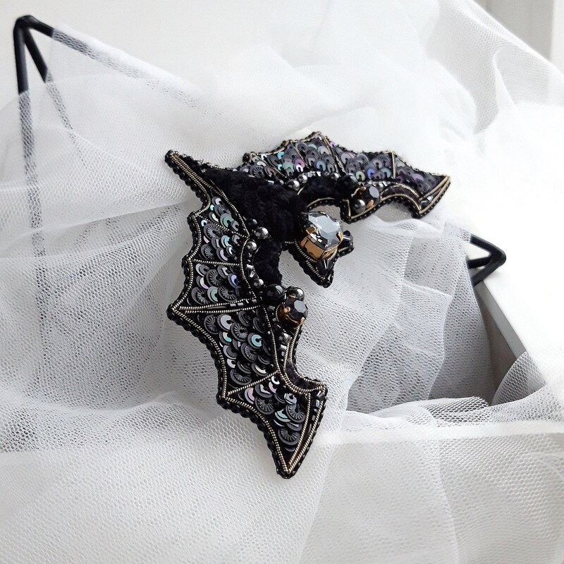 Bat Pin - Etsy