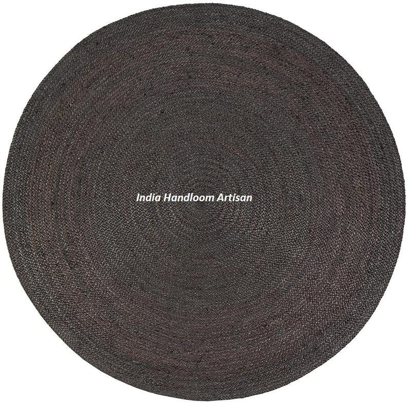 4x4 6x6 8x8 Ft. Natural Hand Made Jute Round Rug Bohemain Jute Rug ...