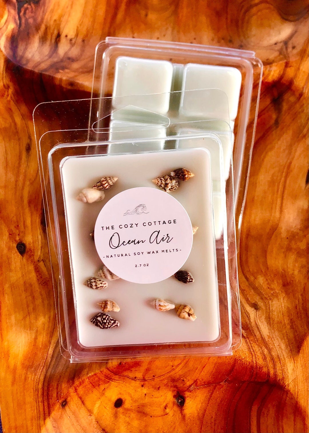 OCEAN Wax Melts Beach Scent Soy Wax Melts Shell Candles Non Toxic Eco ...