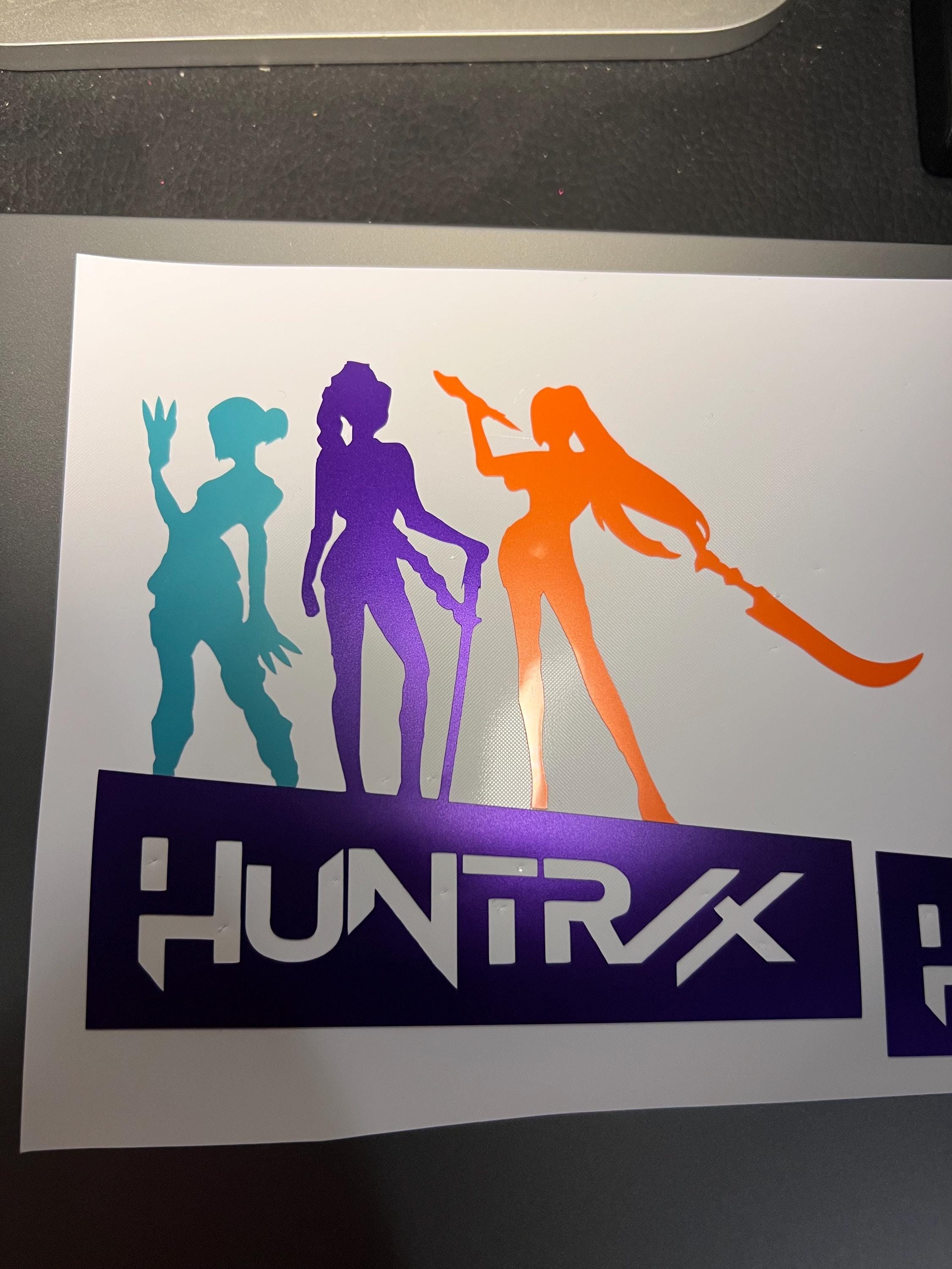 Huntrix Team - Permanent Vinyl Decal Kpop Demon - Etsy