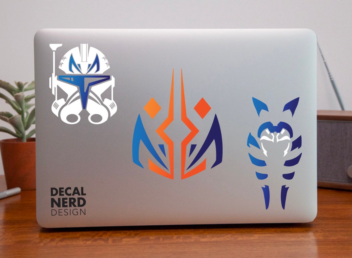 Star Wars Fulcrum Jaig Eyes - METALLIC Orange Blue Permanent Vinyl ...