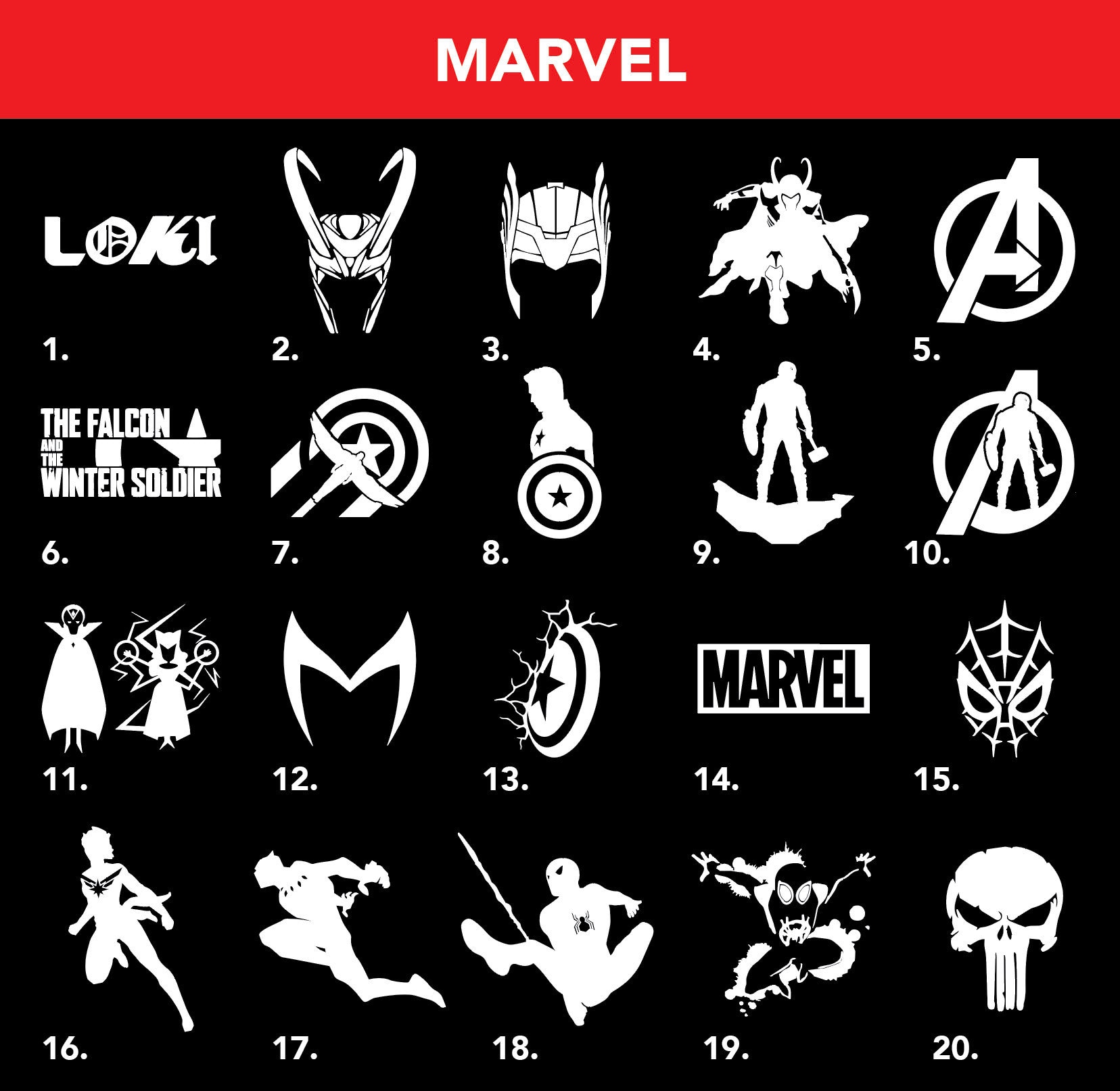 Marvel - Permanent Vinyl Decal - Etsy